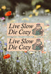 Live Slow Die Cozy Bumper Sticker | Cozy Gifts For Her | Gen Z Stickers ...